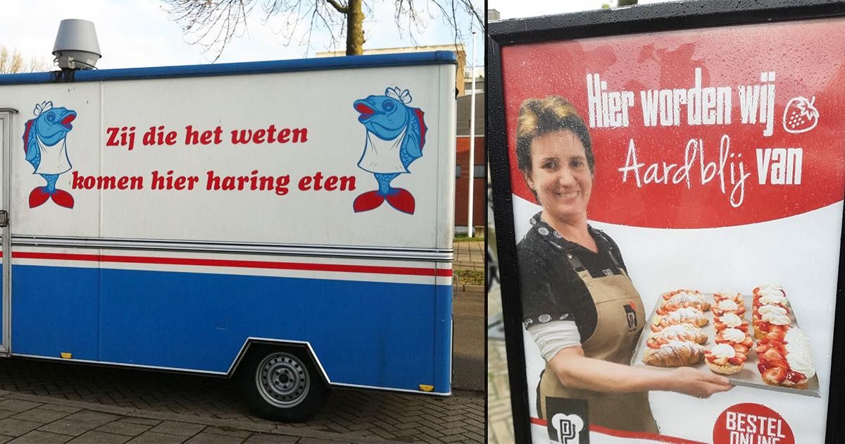 21 vet slechte slogans van bedrijven die misschien beter een ...