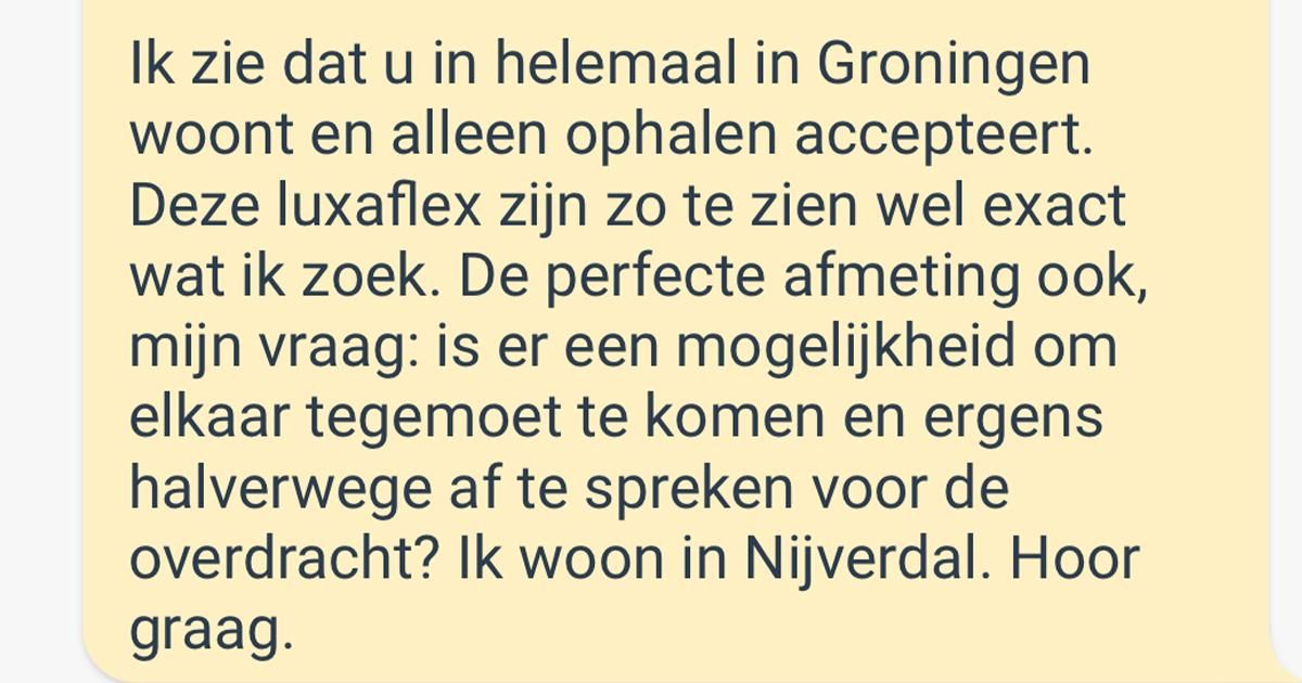 Dit is het meest uitgebreide antwoord op de vraag 'Zullen we halverwege ...