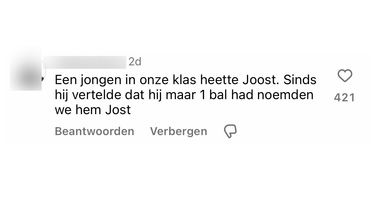 Hier nog meer grappige bijnamen van mensen met het achterliggende ...