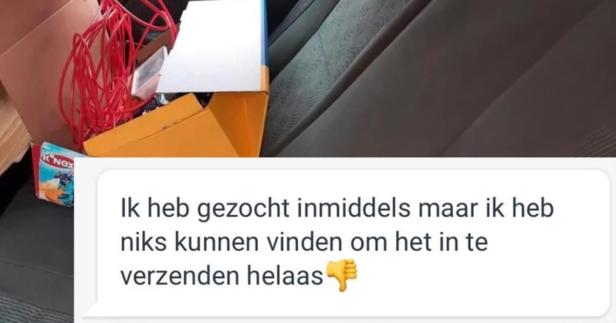 Man verkoopt zijn K'NEX achtbaan via Marktplaats maar het inpakken ...